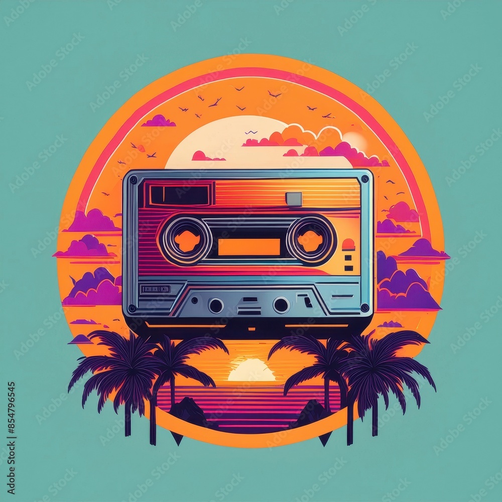 Design a logo that blends retro aesthetics with modern twists, using ...