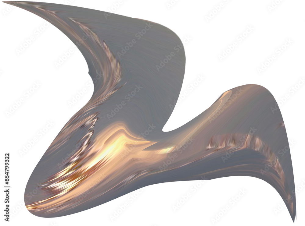 A flying gray Phoenix bird colored with bursts of peach fire flower ...