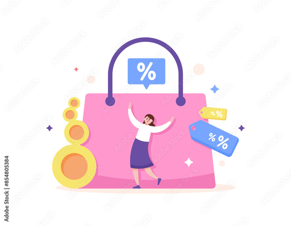 percent concept. offers and promotions. grocery discounts. get a price ...