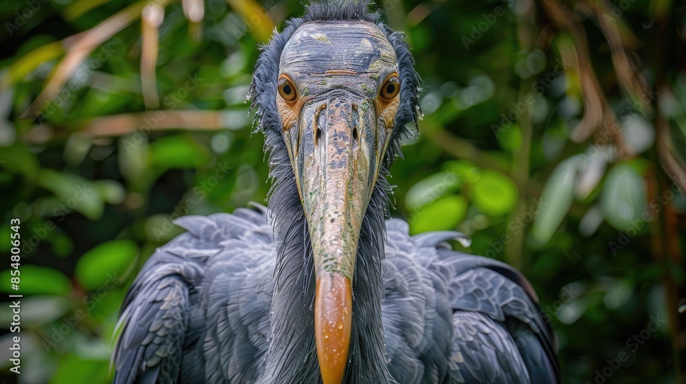 Shoebill Stork also known as the Whalebill is a large bird known for ...