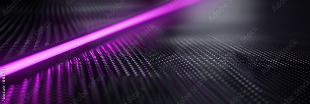 Textured carbon fiber with purple glowing streaks: Industrial and ...