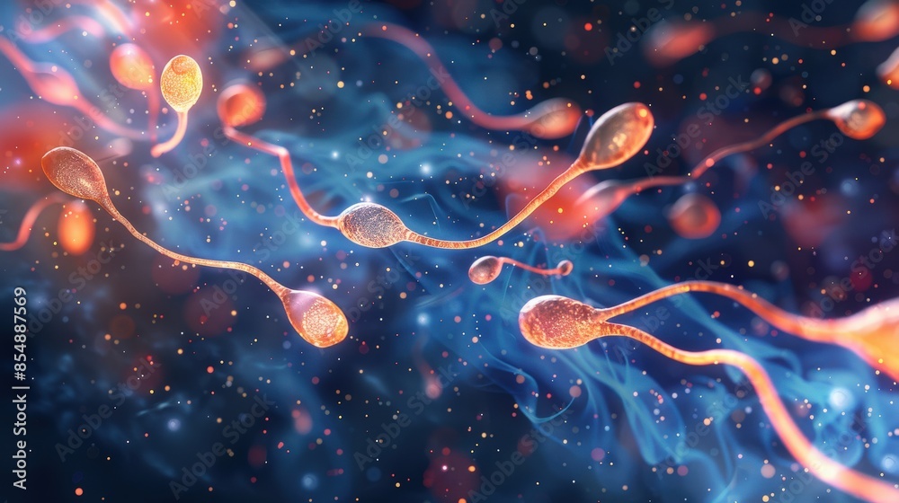 The movement of sperm cells, essential for successful fertilization, is ...