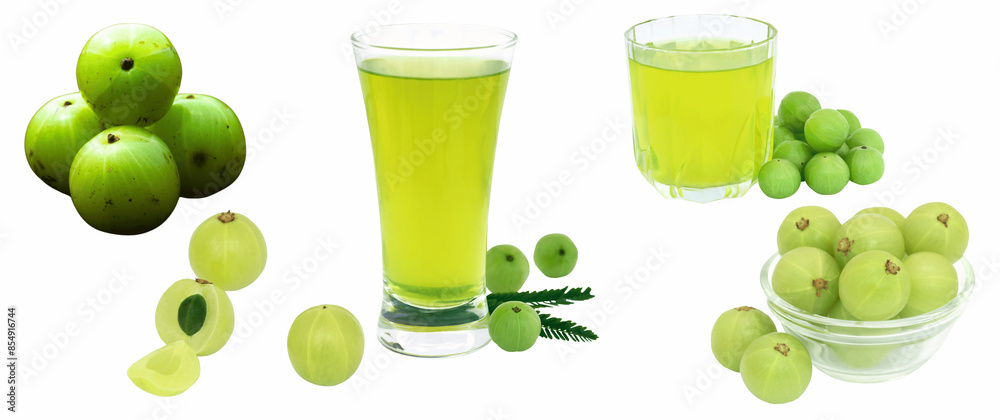 PNG amla fruit Indian gooseberry separated on transparent white ...