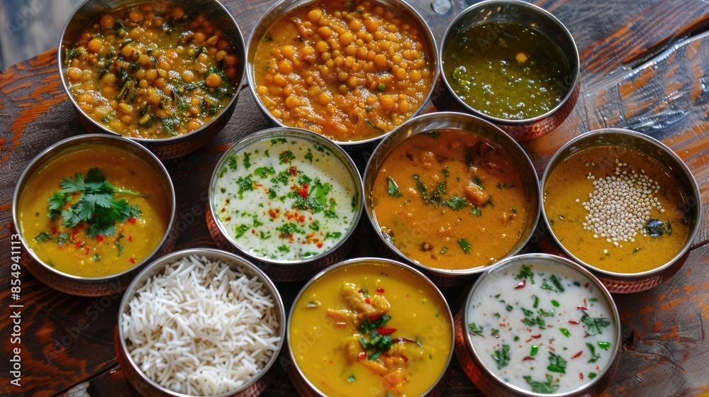 Varieties of Moong Dal Dishes Stock Photo | Adobe Stock