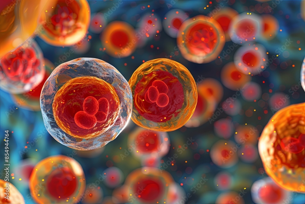Scientific Vector Diagram of CLL Cells: An accurate depiction ...