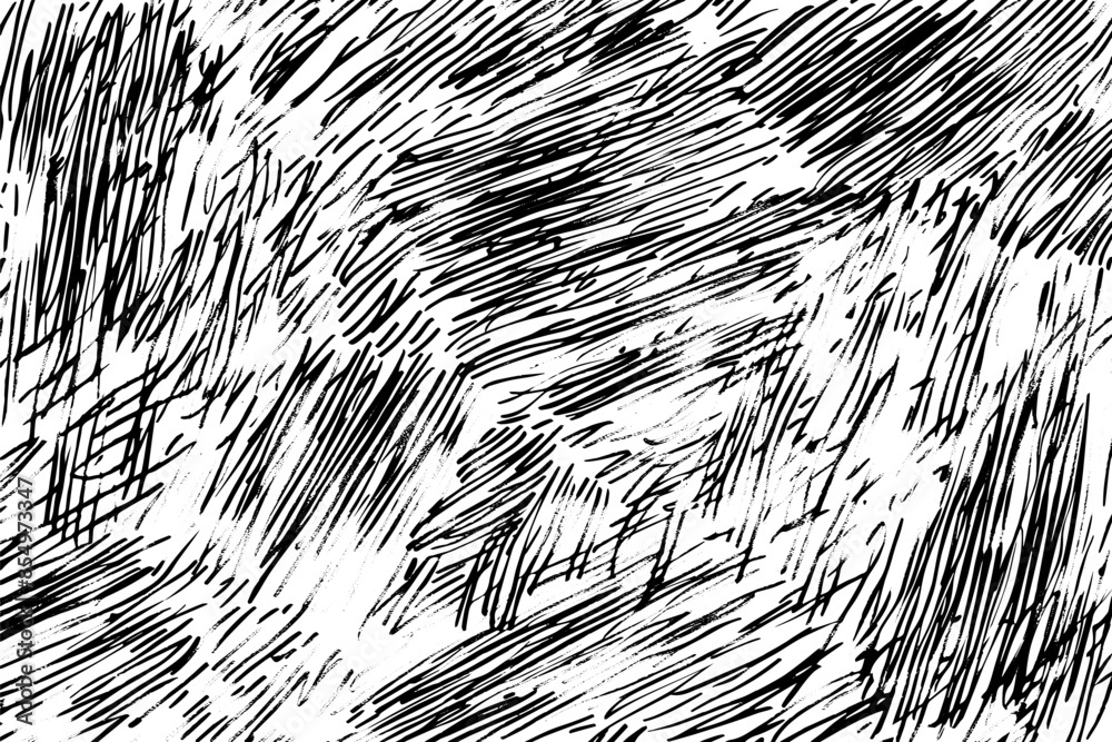 Hand drawn line texture. Scribbles, with irregular, horizontal and wavy ...