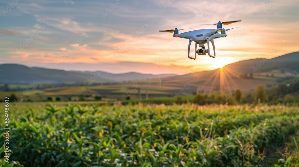 Modern farming at its finest: drones soar over vast farmlands ...
