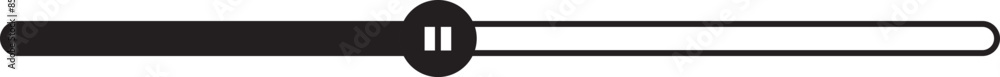 Media Player Progress Bar. Time Line Vector Illustration Icon ... Media Player Progress Bar. Time Line Vector Illustration Icon ...