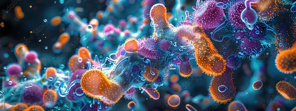 Comprehensive Map of the Diverse Human Microbiome Vibrant Depiction of ...