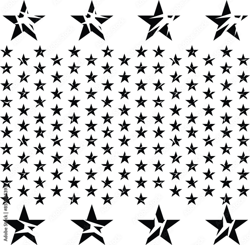 STARS PATTERN SVG, Digital Download, Stars Svg, Night Sky Stars Svg ...