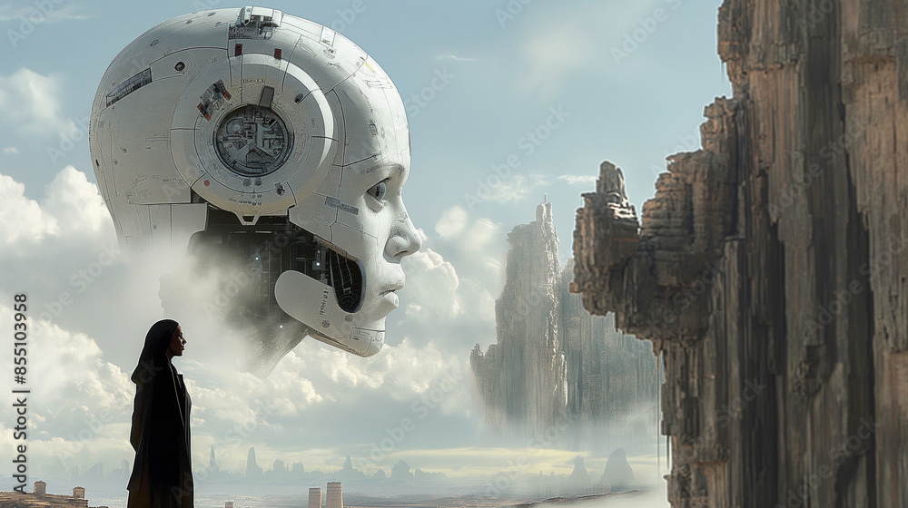 Imagine about the highest technology of humanity and a half of human ...