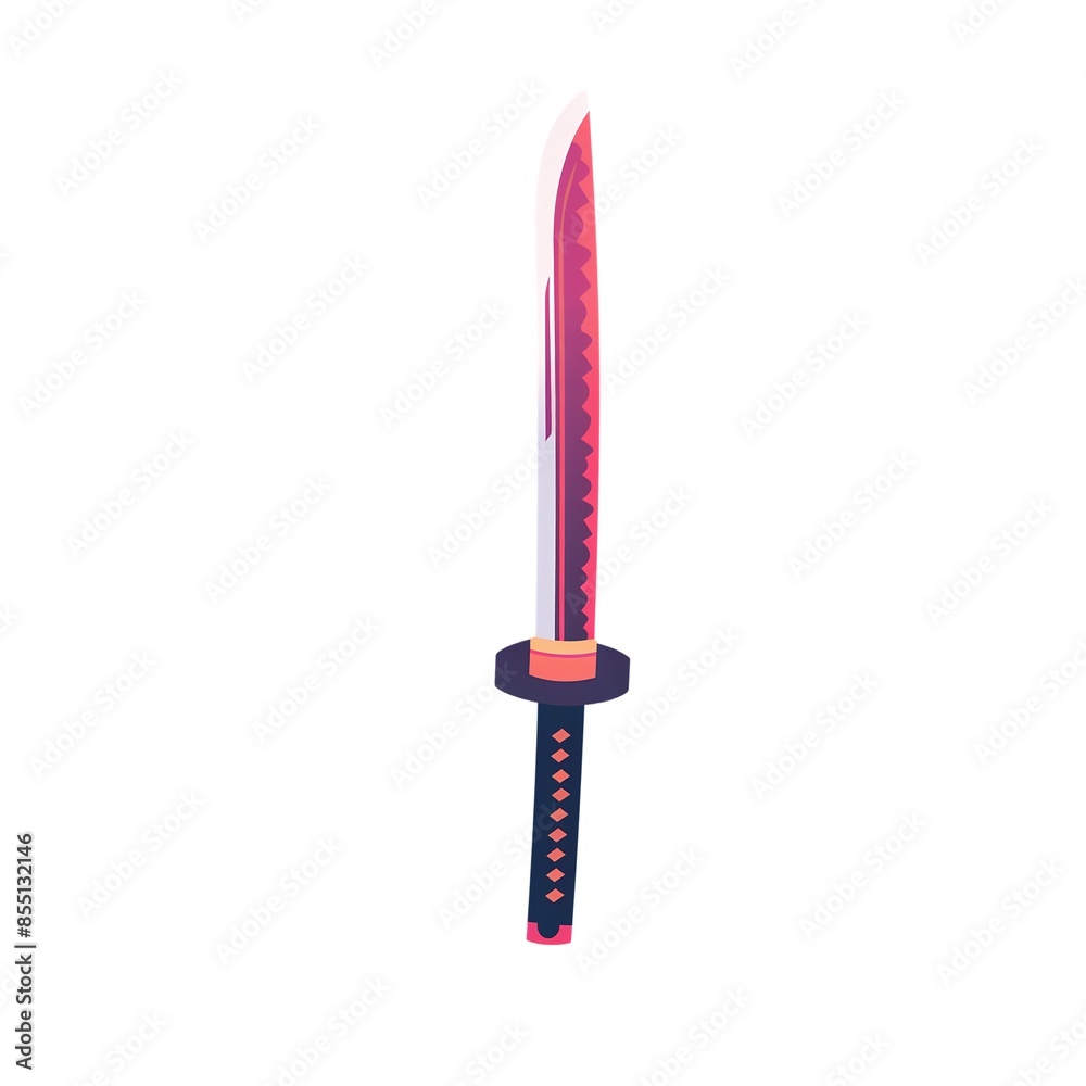 Ruby red special ninja style classic retro video game style sharp tool ...