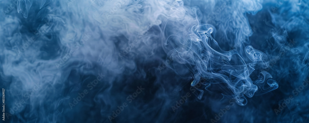 Smoke background with deep, indigo smoke rising in wisps. Stock ...