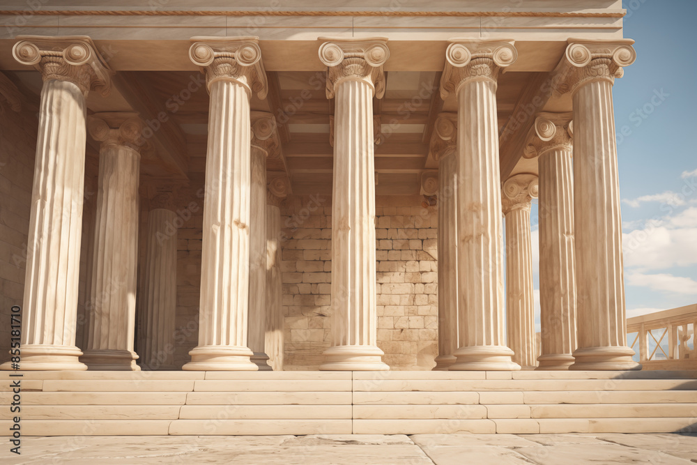 Greek temple image. Greek civilization. Archeology of ancient Greece ...