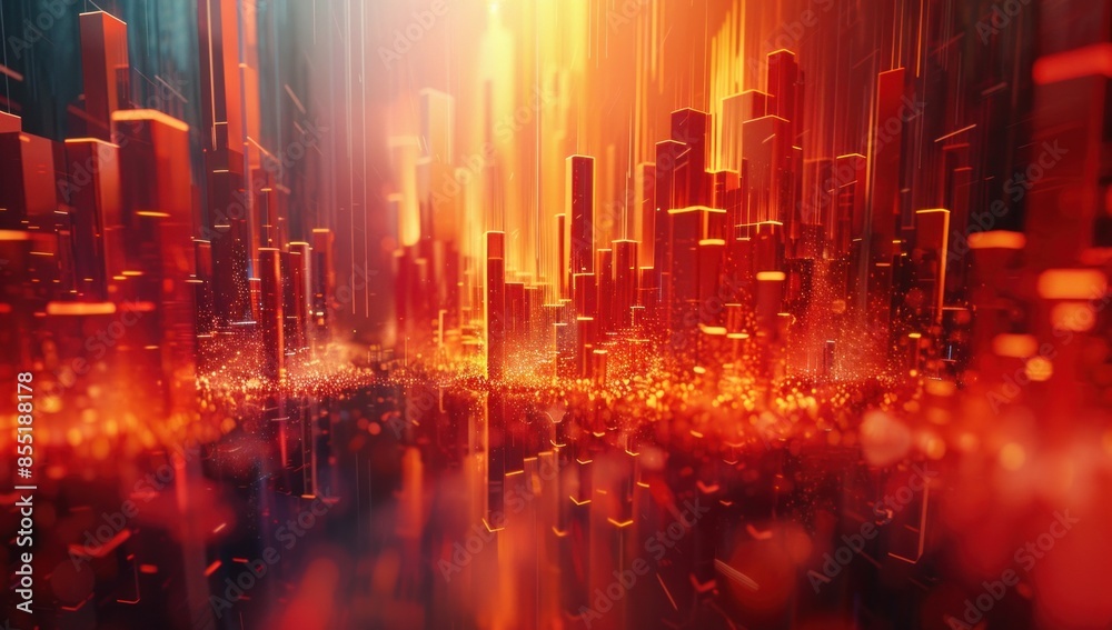 Immerse viewers in the mesmerizing dance between order and chaos, as 3D ...