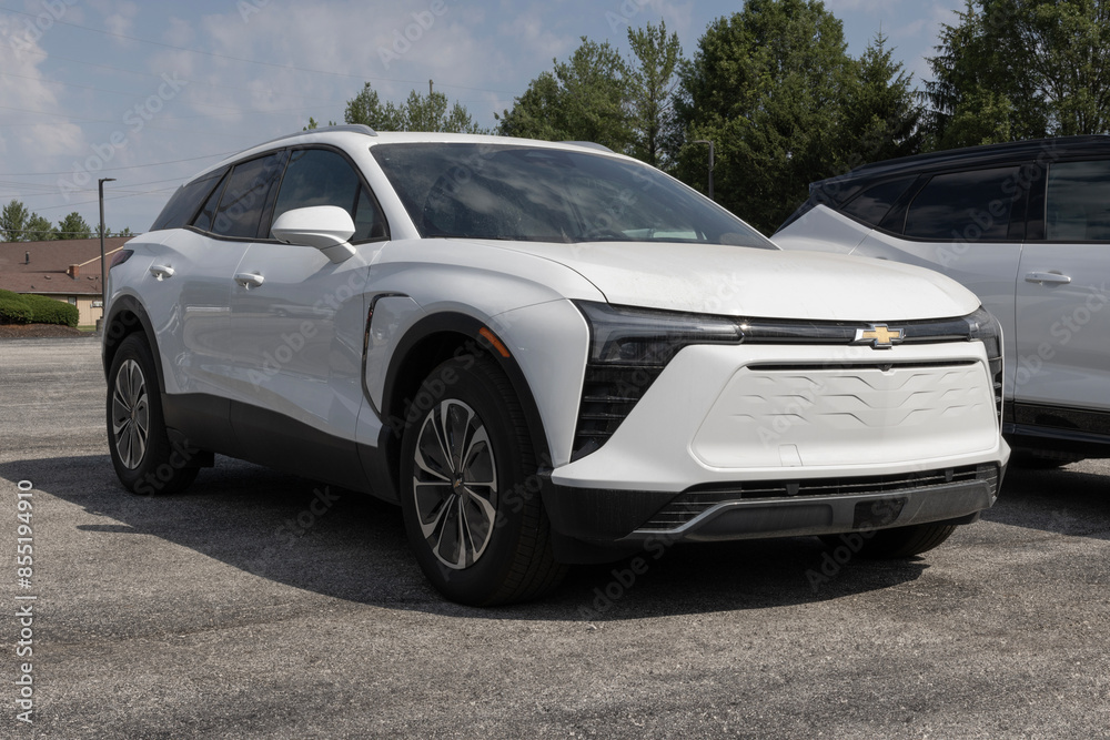 Chevrolet Blazer Electric EV LT display at a dealership. Chevy offers ...