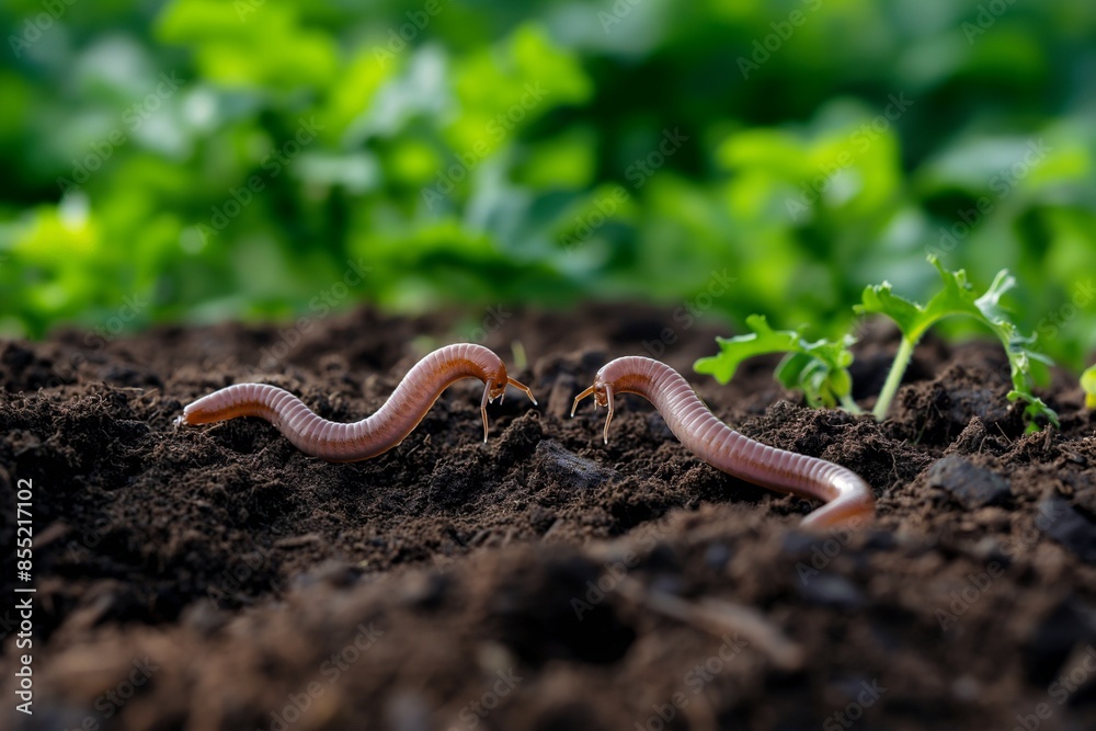 earthworms on wet soil Space for text, Unveiling the Vital Role of ...