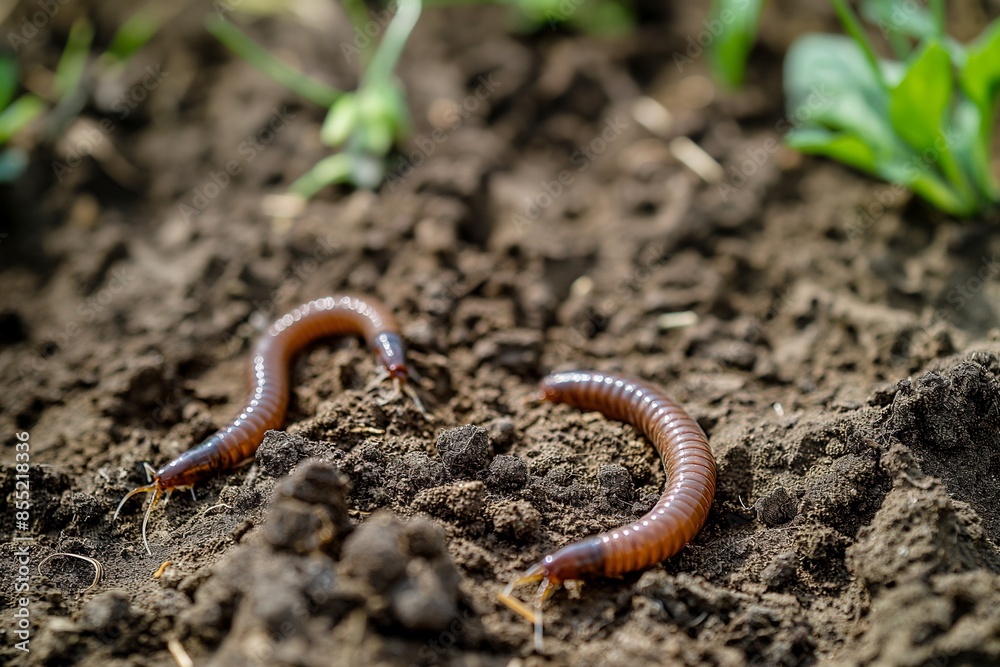 earthworms on wet soil Space for text, Unveiling the Vital Role of ...
