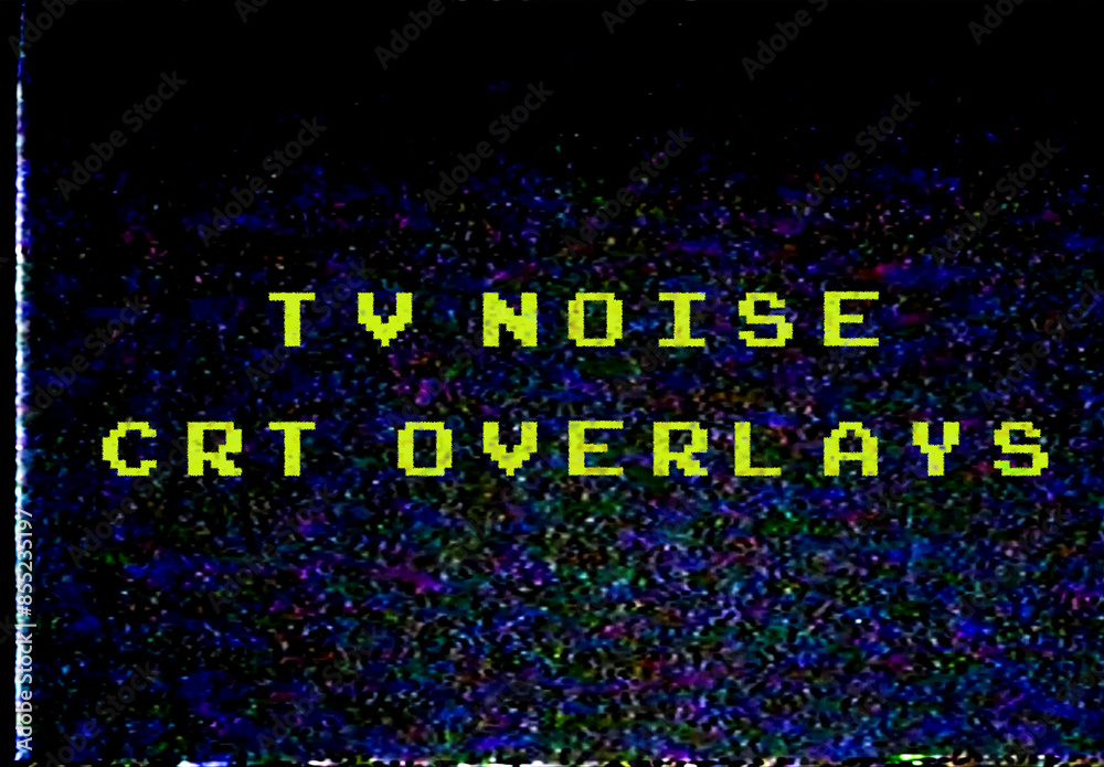 15 TV Noise CRT Overlay Textures Stock Template | Adobe Stock