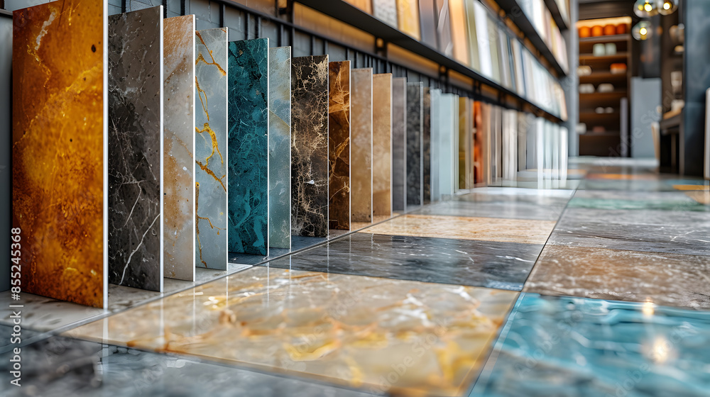 stack of paving tiles in a warehouse. Production and sale of stone ...