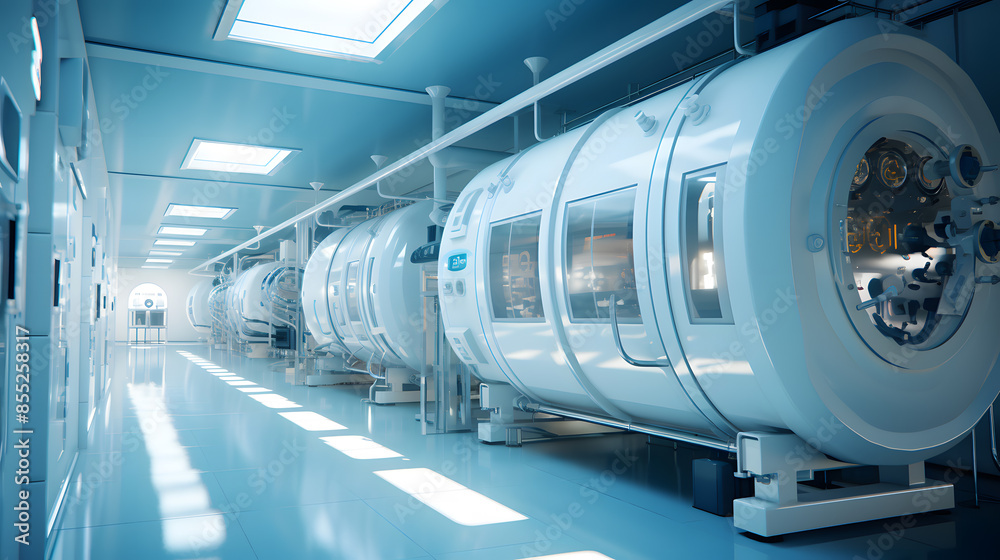 HVAC system pipes and pumps, handling heating, ventilation, air ...