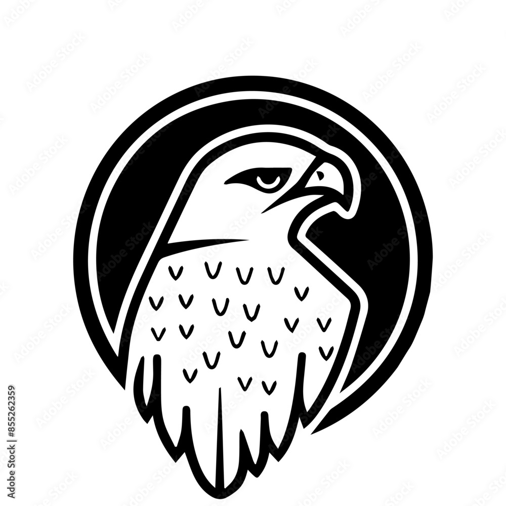 Mighty Falcon logo or modern line icon. Vector line art and icon design ...