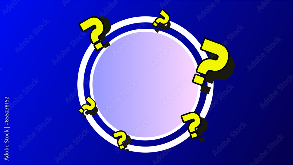 Yellow question marks presentation background for questions and answers ...