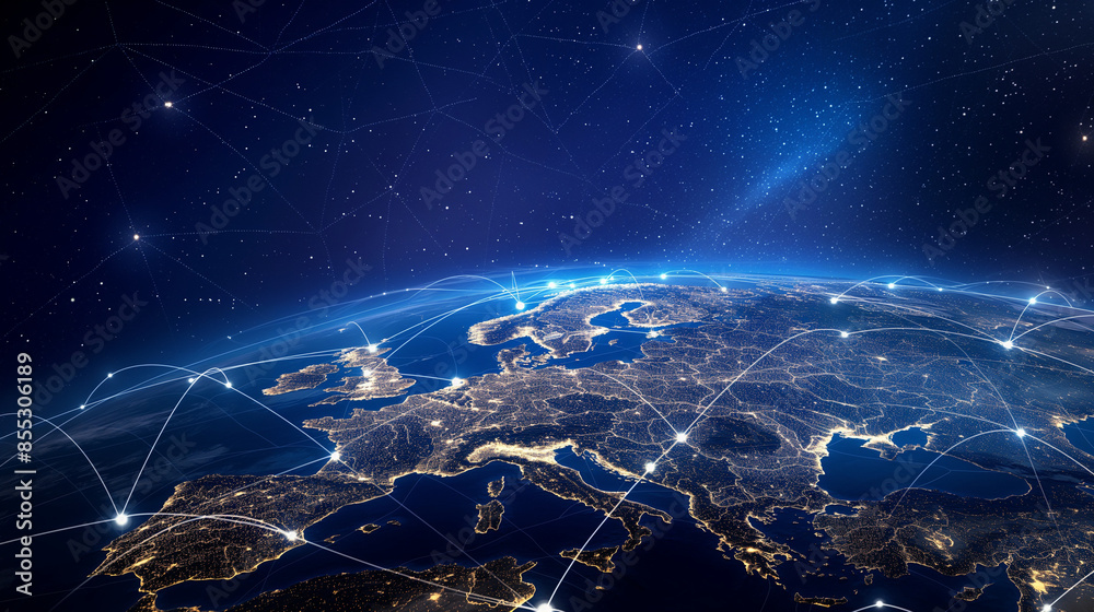 Explore the interconnected web of global communication technology ...