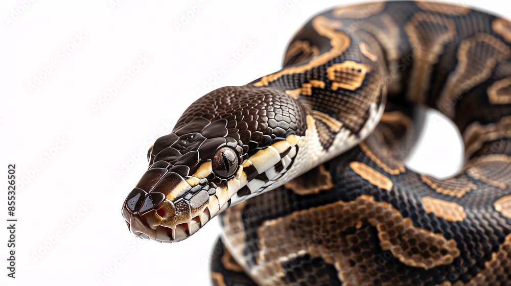 Chocolate Ball Python A Chocolate Ball Python with smooth, rich brown ...