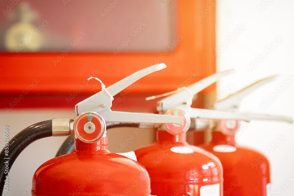 Engineer check fire suppression system,check fire extinguisher tank in ...