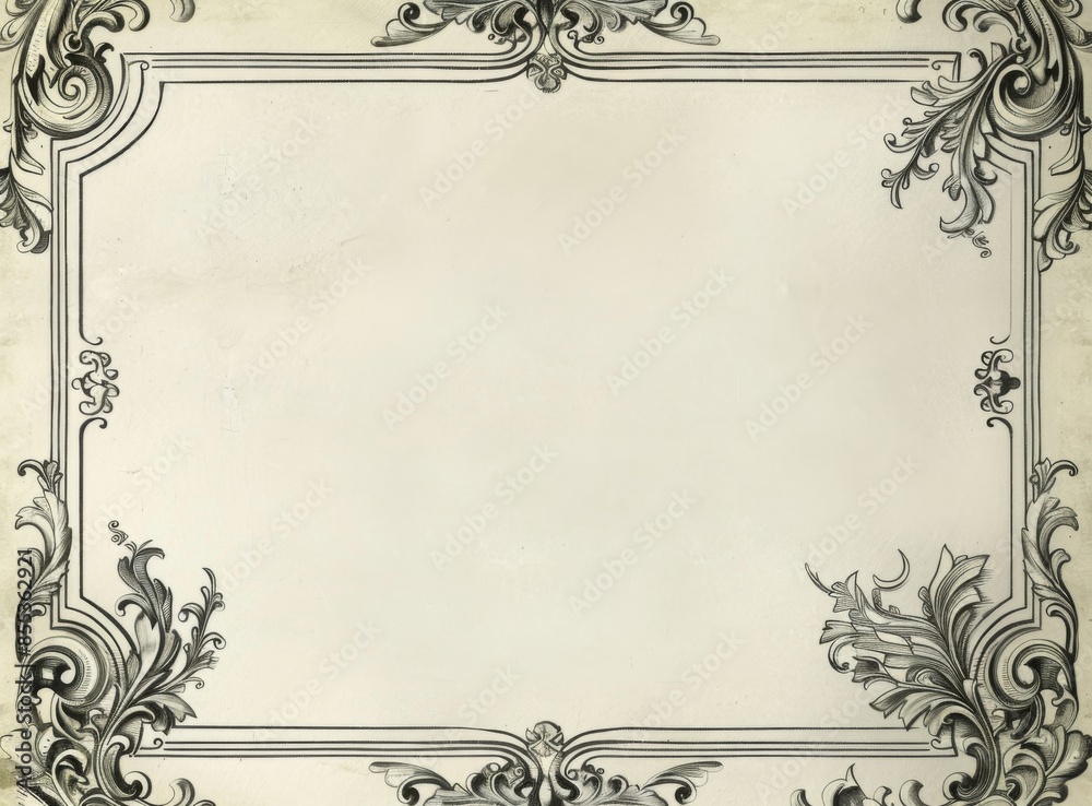 Elegant Gray Certificate Template with Ornate Borders and Silver ...