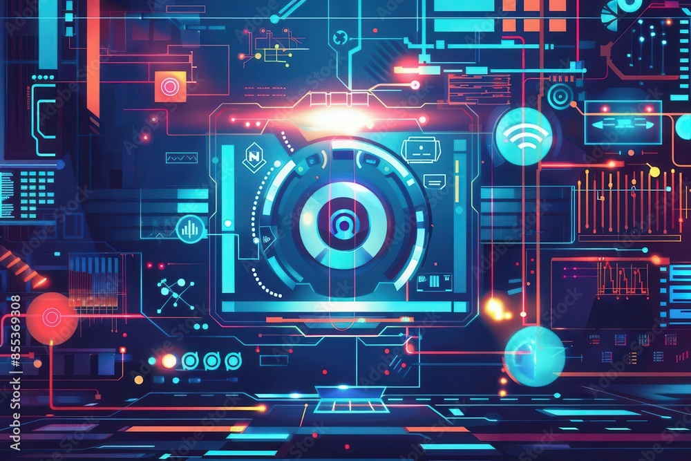 software update installation process with progress bar and system ...