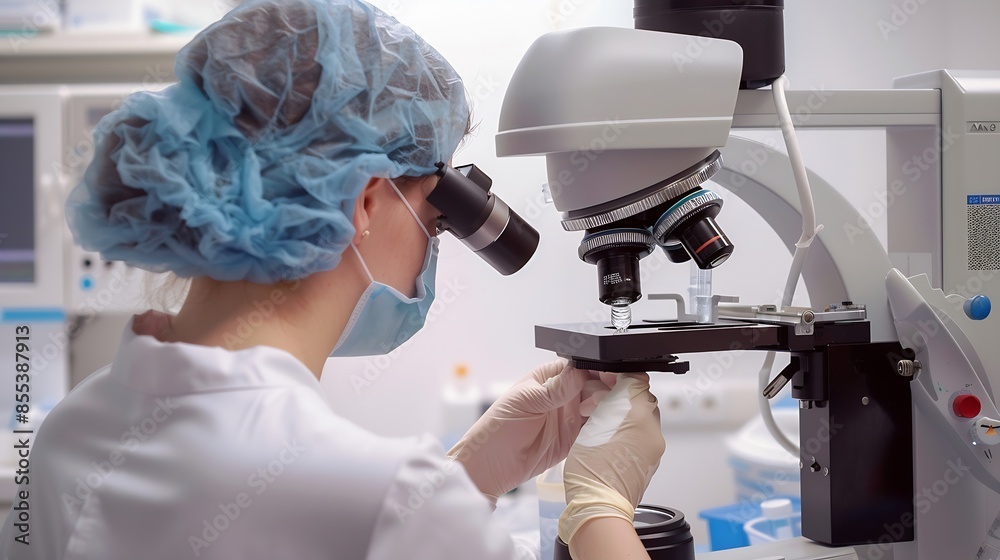 Real process of female embryologist assisted reproductive technologies ...