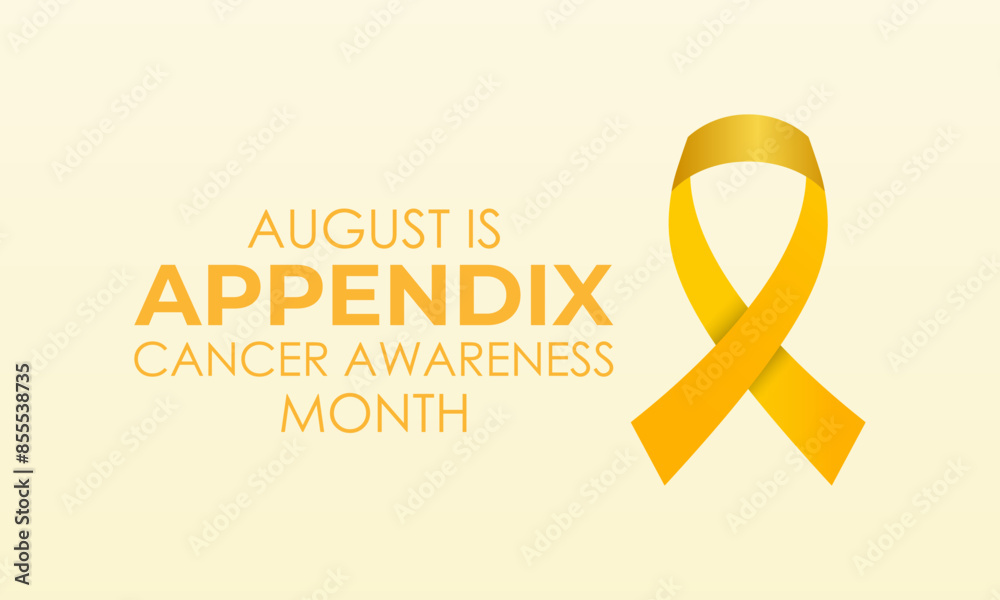 Appendix Cancer Awareness Month background template. Holiday concept ...