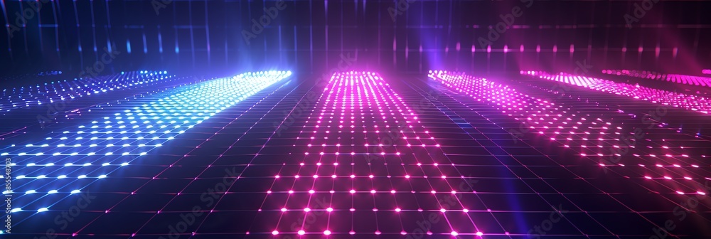 Dazzling light effect, A square grid of light,simple and soft halo with ...