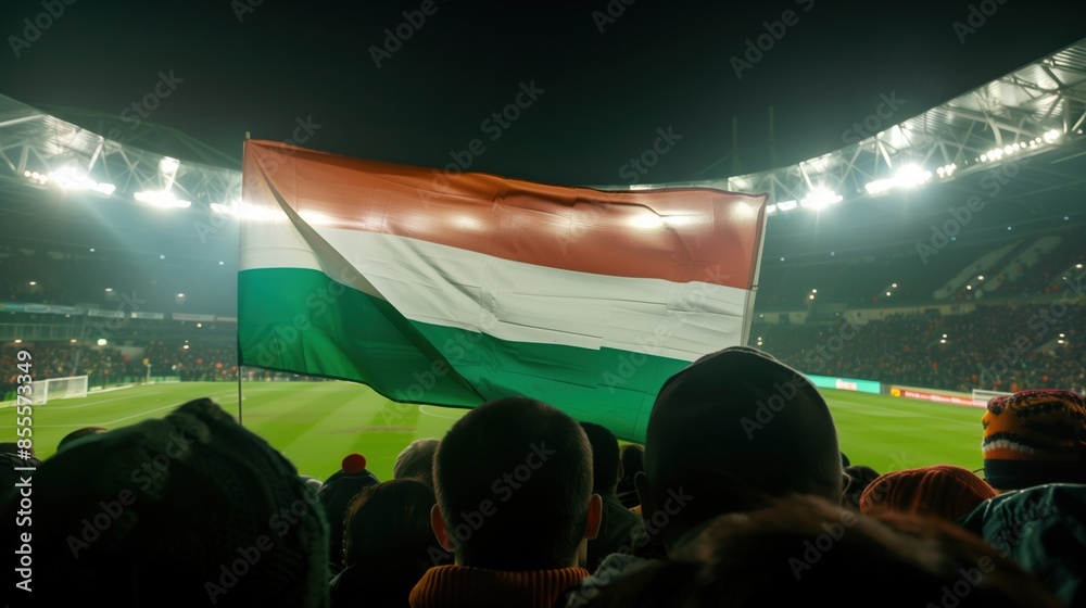 Excited Hungarian Fans Cheering at Sunset Football Game - EM European ...