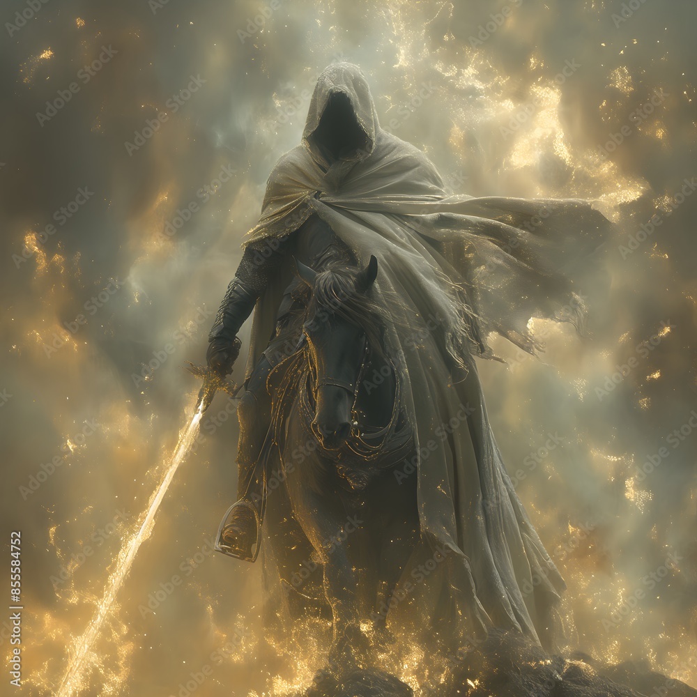 The First of the Four Horsemen of the Apocalypse, Riding a White Horse ...