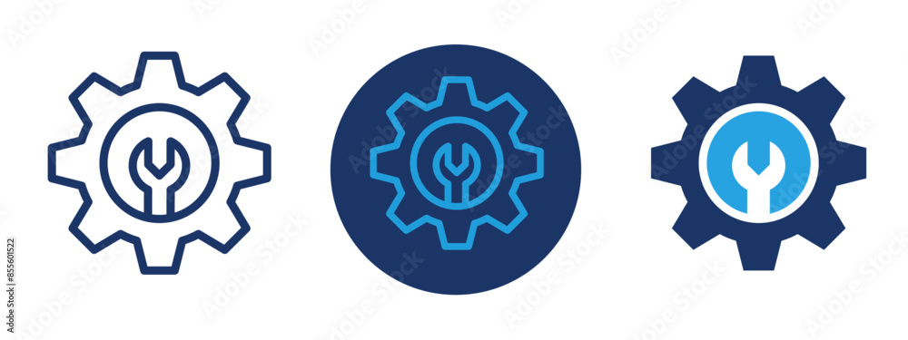 Technical Support Icons - Editable Outlined and Filled Styles, Vector ...