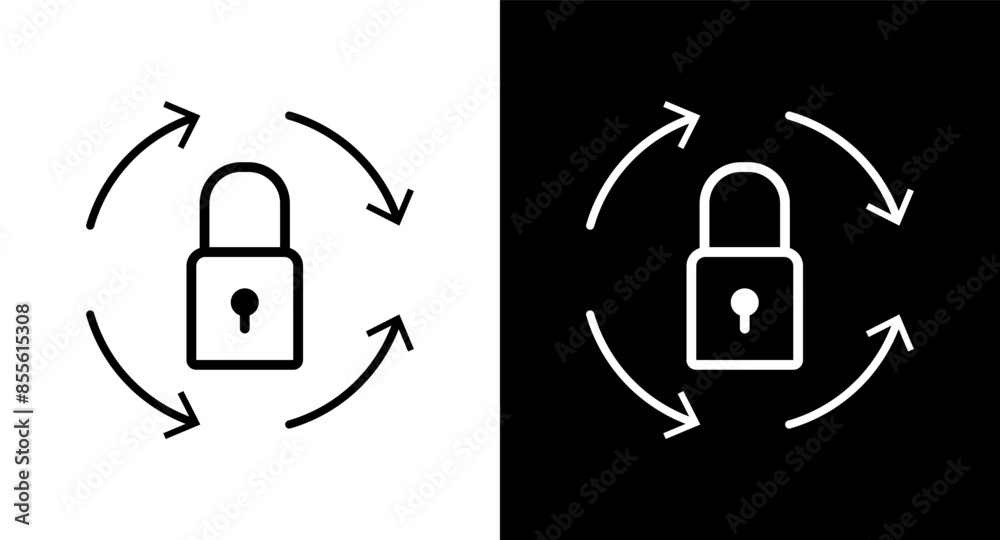 Reset Password Icon For Web Ui Mobile Apps Reset Password Icon Sign Symbol Stock Vector