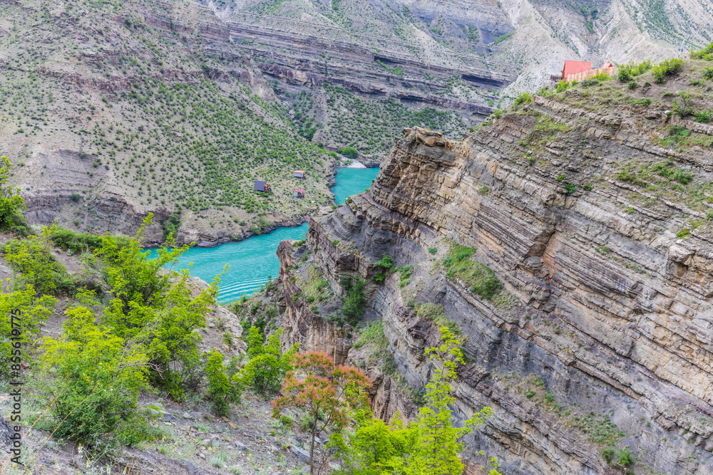 Sulak Canyon - a canyon in the valley of the Sulak River, the deepest ...