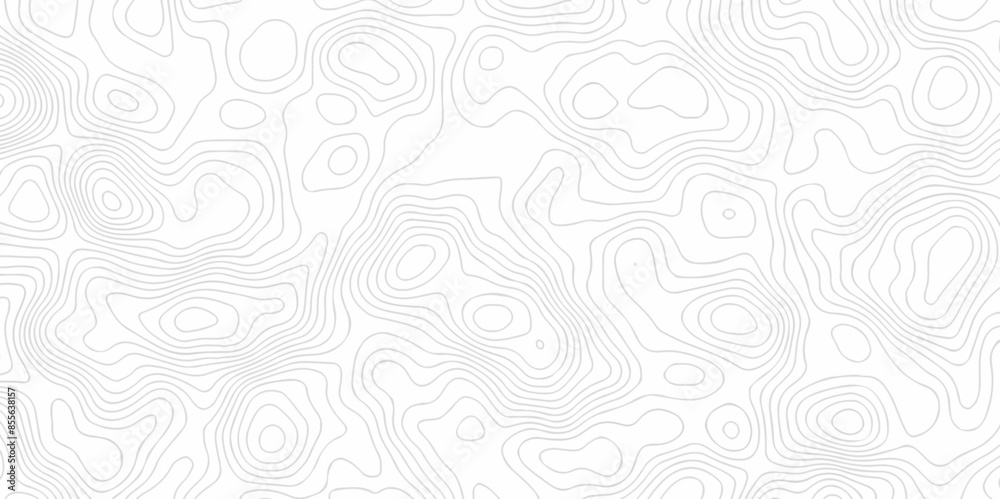 Vector black and white diagram Topographic contour map lines. Seamless ...