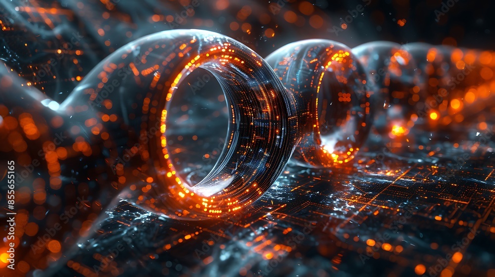 Infinity symbols as part of a mathematical equation background. The ...