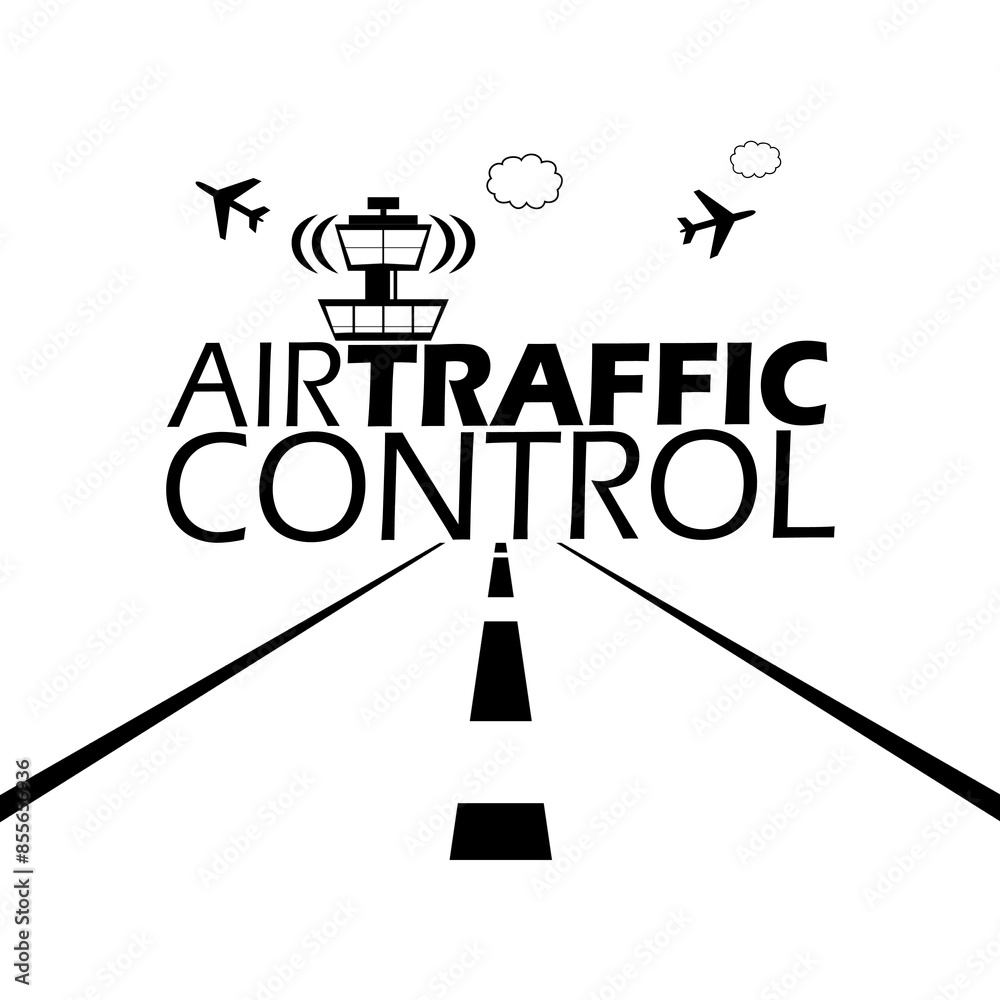 National Air Traffic Control Day event banner. Bold text with ...