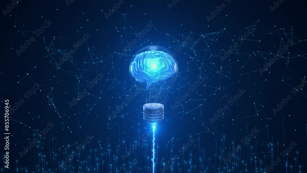 Artificial intelligence machine learning computer technology, Digital ...