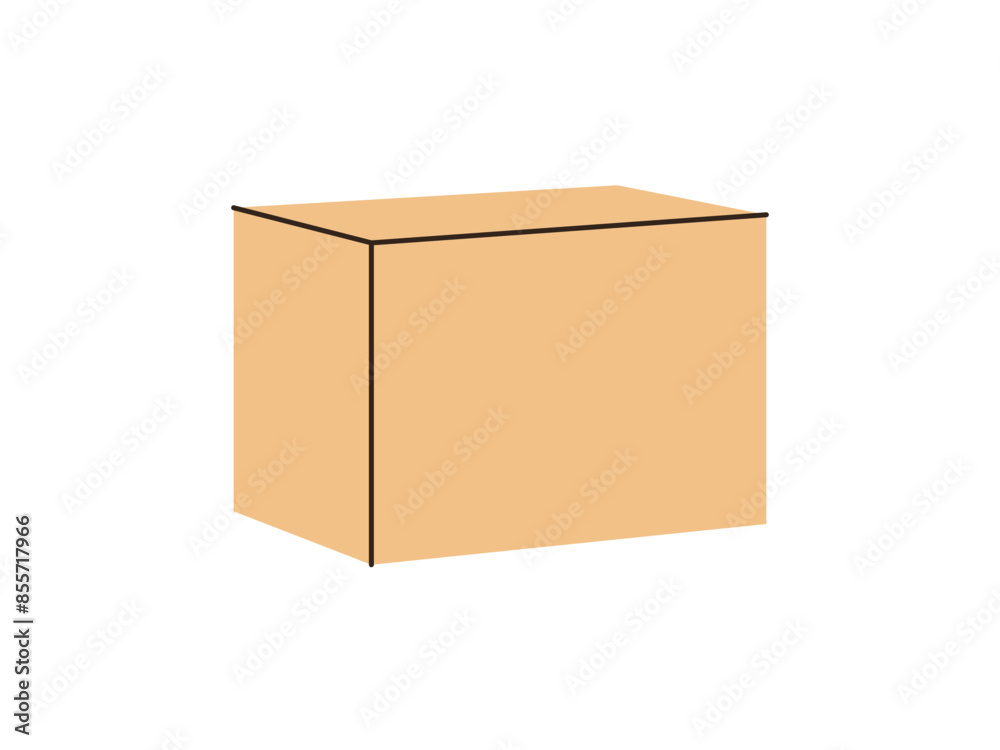 Cardboard box, packed cargo, pile of boxes, goods, parcels pile, many ...