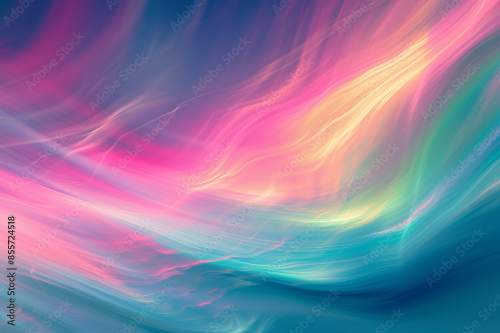 Colorful abstract wallpaper inspired by the Northern Lights, swirling ...