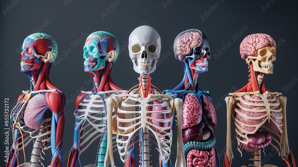 Anatomy of the Human Body: Skeleton, Muscles, and Systems Stock ...