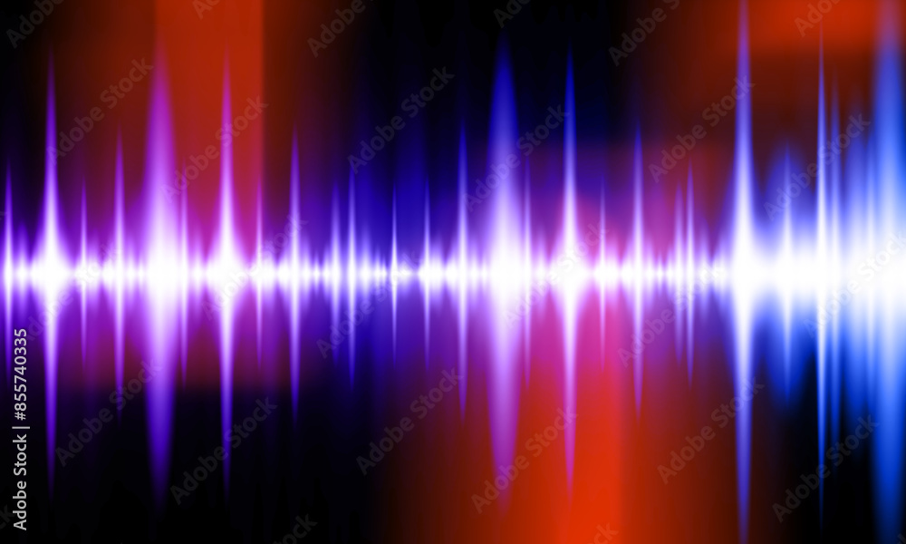 Colorful Abstract Music Sound Wave Background. Light Violet, blue and ...
