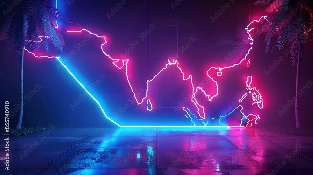 A Map of South East Asia with the map of singapore's , indonesia ...