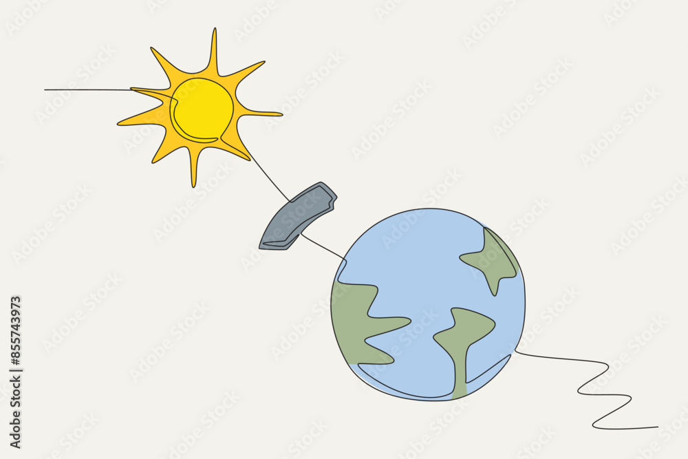 Colored a shield that protects the earth from the sun. World ozone day ...